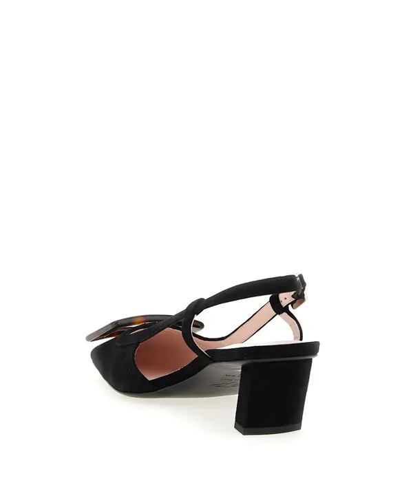 ROGER VIVIER Belle Vivier Slingbacks - Black