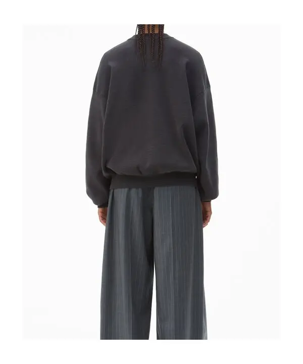 Alexander Wang Logo Embossed Ribbed-knit Jumper