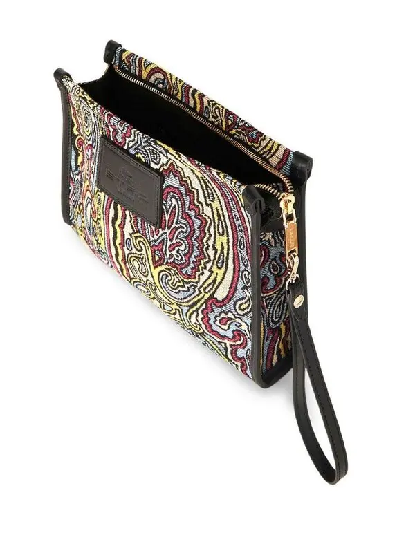 Etro Jacquard Fabric Necessaire With Rope Handle
