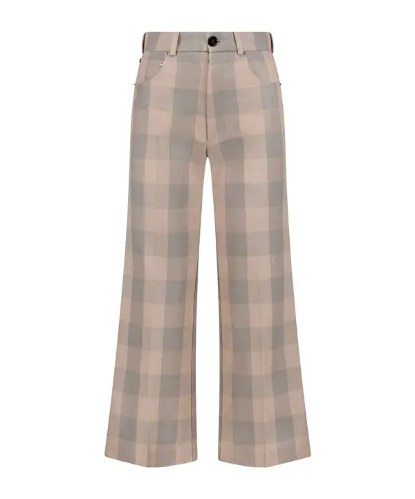 J.W.ANDERSON Cropped Checked Trousers