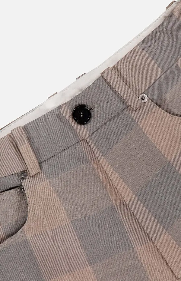J.W.ANDERSON Cropped Checked Trousers