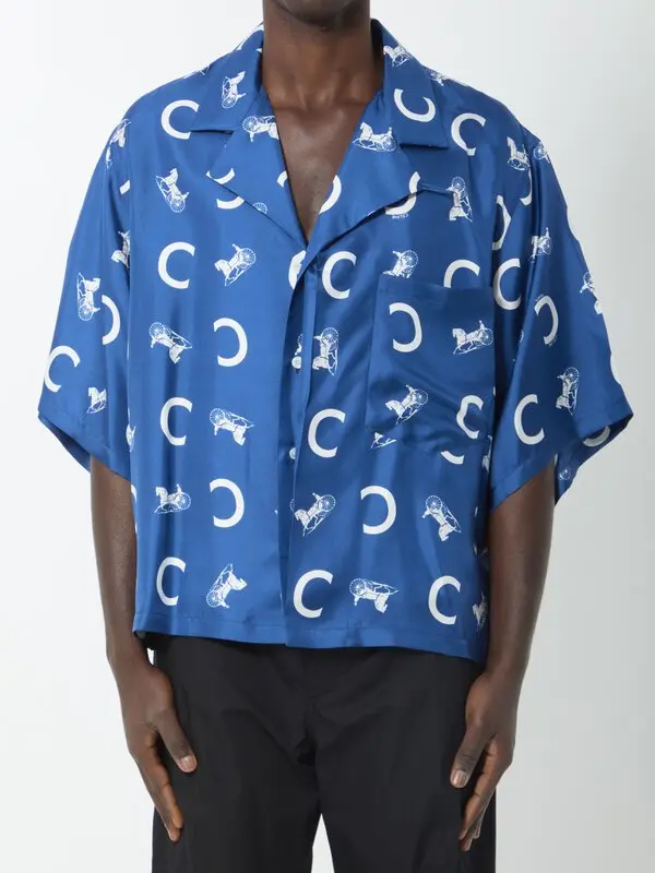 Celine Scout Shirt In Silk Twill - No