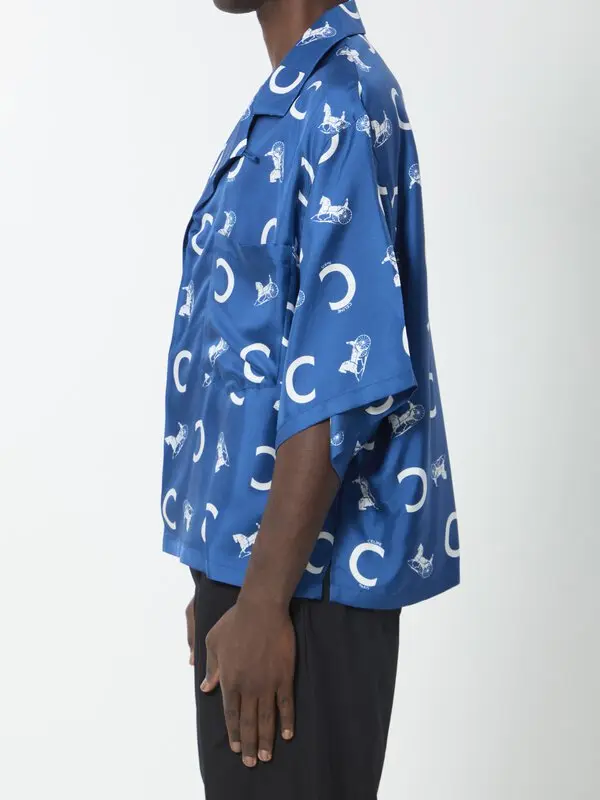 Celine Scout Shirt In Silk Twill - No