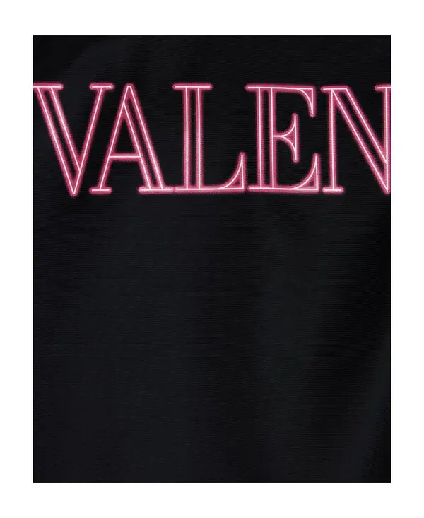 Valentino Garavani Logo Printed Zipped Bomber Jacket