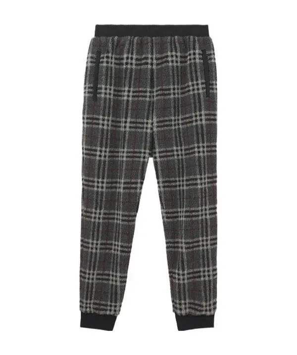 Burberry Checked Fleece Track Pants