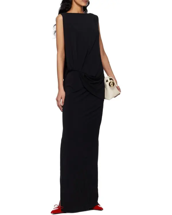 Jacquemus Twist Detailed Long Dress