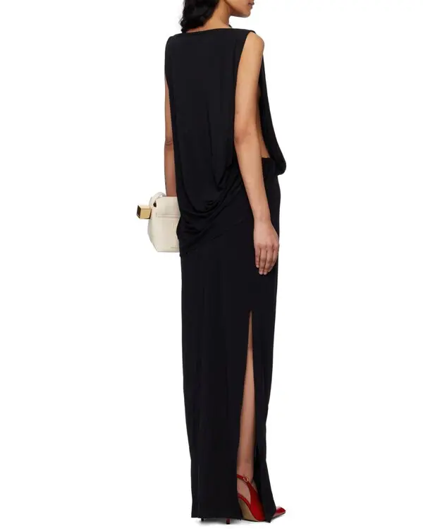 Jacquemus Twist Detailed Long Dress