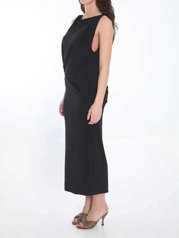 Jacquemus Twist Detailed Long Dress