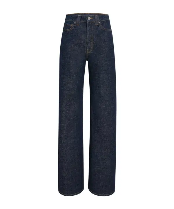 Khaite Dane High Waisted Wide-leg Jeans