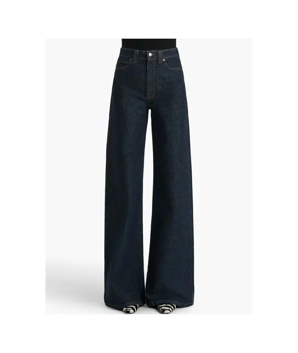 Khaite Dane High Waisted Wide-leg Jeans