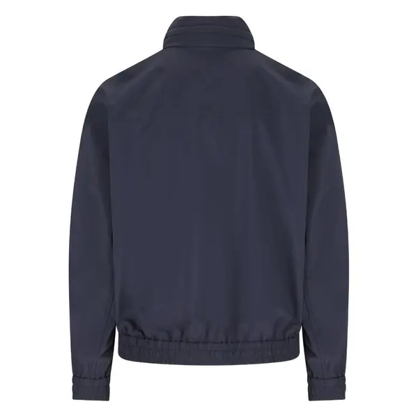 Brunello Cucinelli Elasticated Hem Zipped Bomber Jacket - Blue
