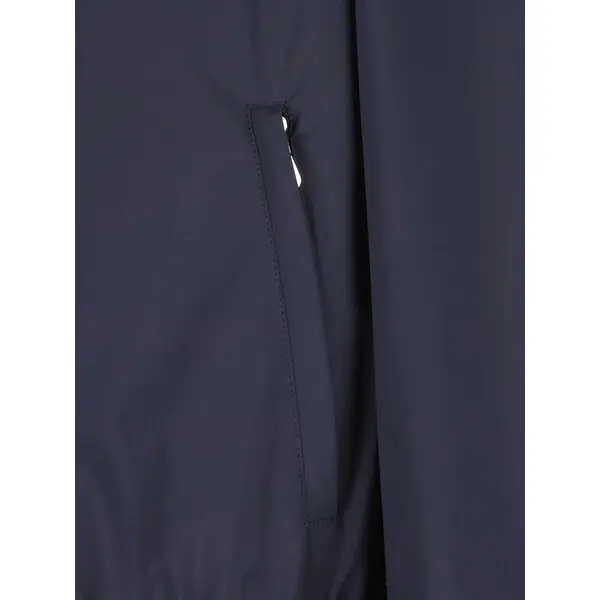 Brunello Cucinelli Elasticated Hem Zipped Bomber Jacket - Blue