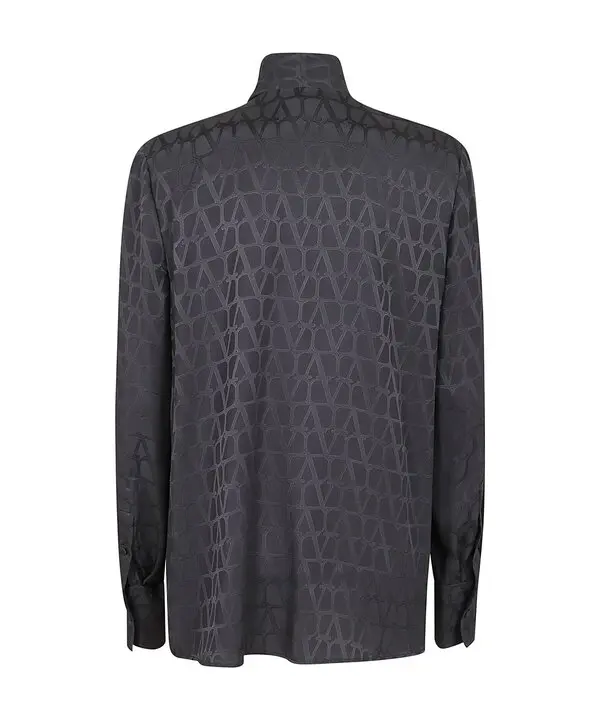 Valentino Garavani Toile Iconographe Jacquard Long-sleeved Blouse