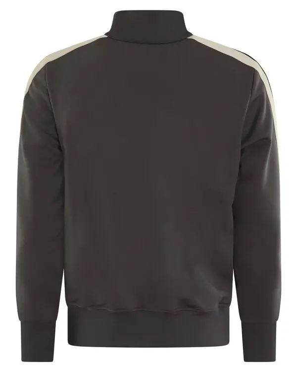 Palm Angels Stripe Detail Track Jacket - Grey