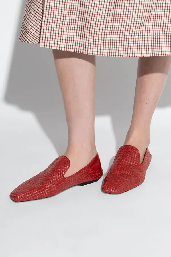 Bottega Veneta Adamo Woven Slip-on Slippers