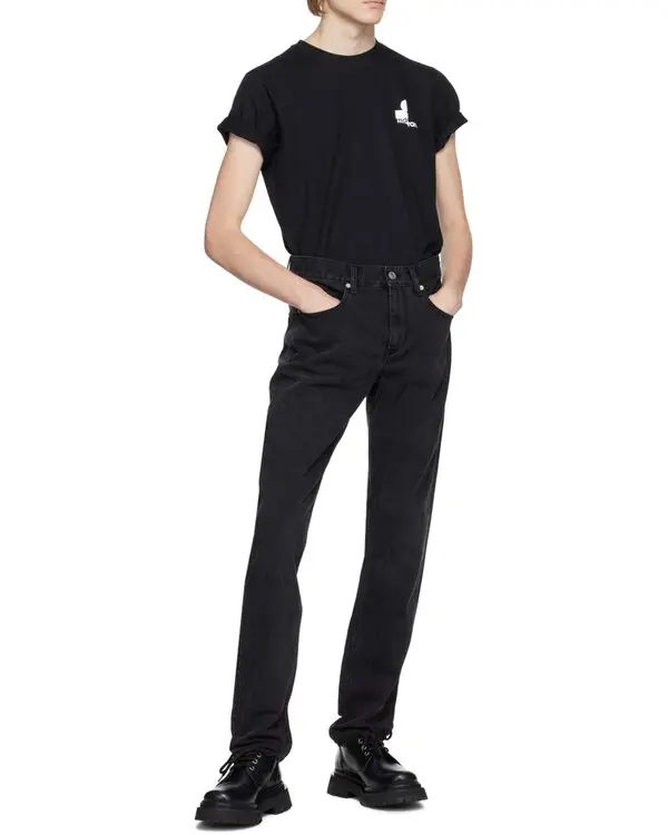 Isabel Marant Étoile Skinny Cut Jeans With Logo Detail