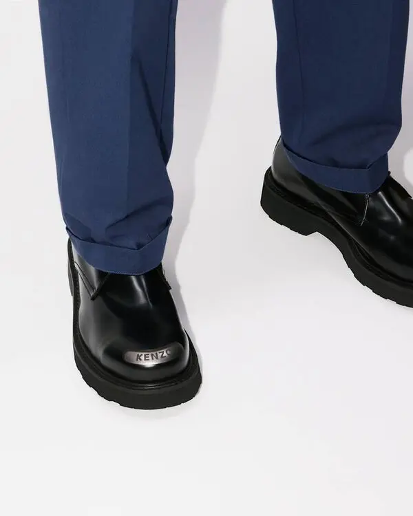 Kenzo Straight-leg Trousers With Turn-up Cuffs