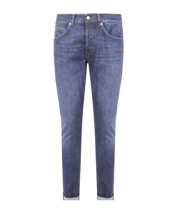 DONDUP Cuffed Denim Jeans - Blue