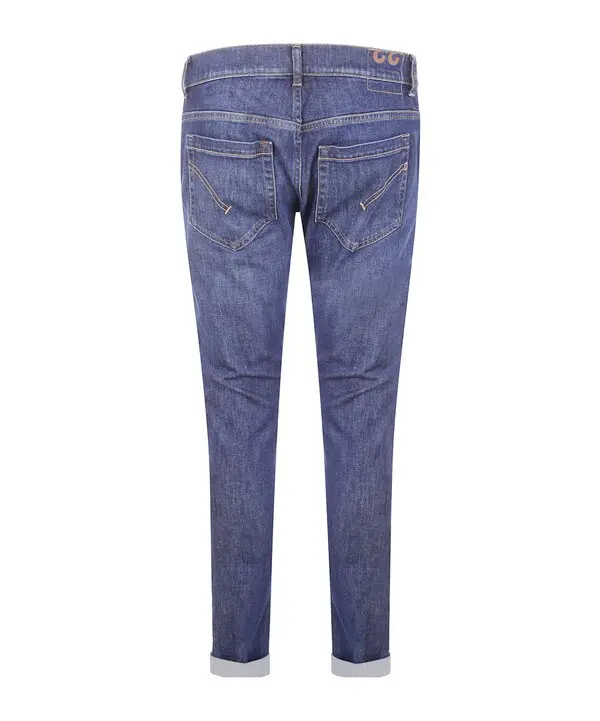 DONDUP Cuffed Denim Jeans - Blue