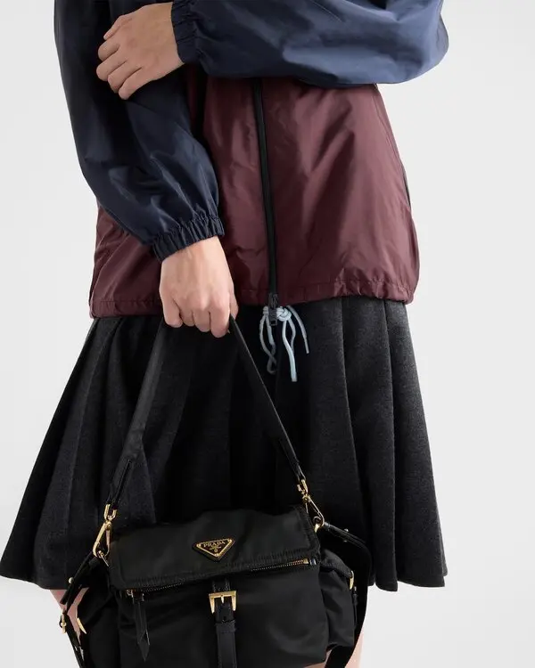 Prada Zip-up Blouson Jacket With Logo Detail