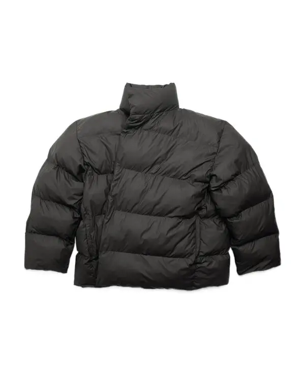 Balenciaga Wrap Puffer Jacket With High Standing Collar - No