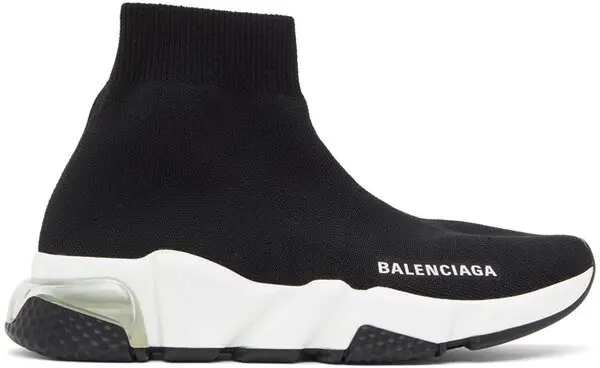 Balenciaga Speed Clear Sole Sneakers - Black