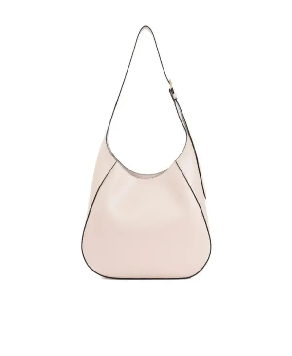 Prada Triangle Logo Leather Shoulder Bag