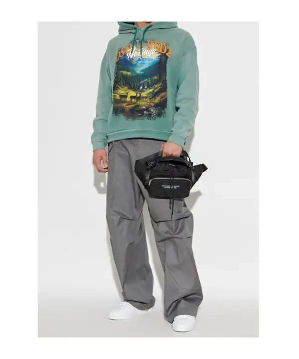 Dsquared2 Graphic Printed Drawstring Hoodie