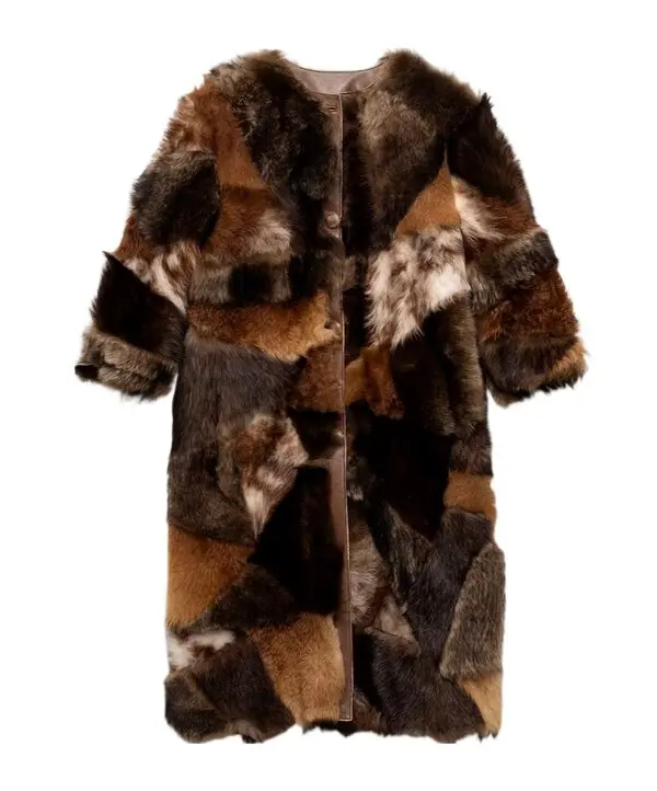 Prada Patchwork Long Coat