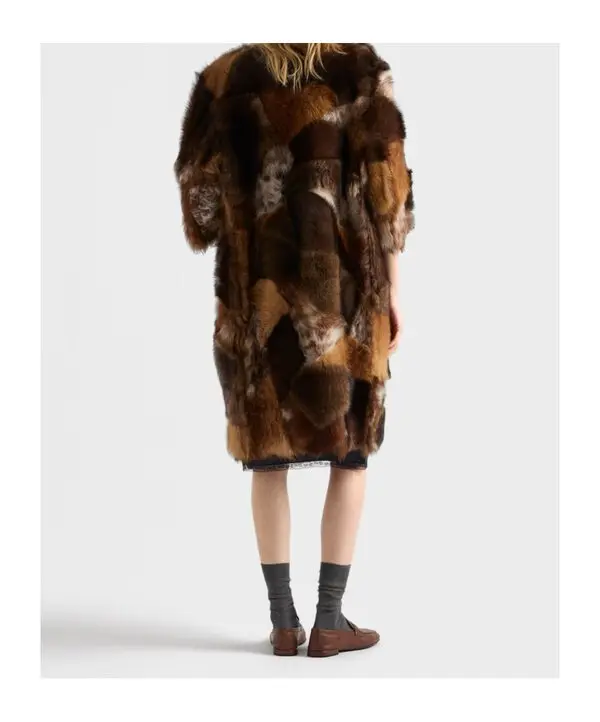 Prada Patchwork Long Coat