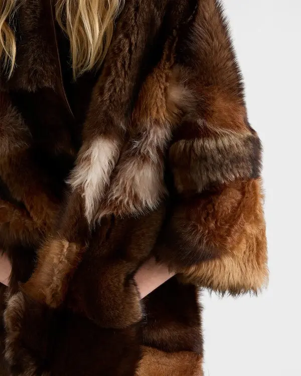 Prada Patchwork Long Coat