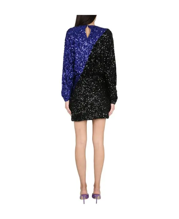 ROTATE BY BIRGER CHRISTENSEN Long Sleeve Sequin Mini Dress