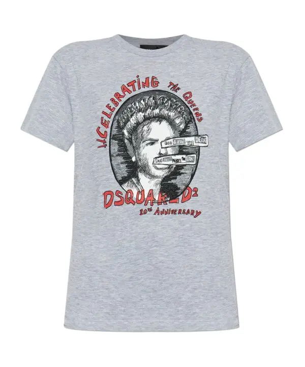Dsquared2 Graphic Printed Crewneck T-shirt