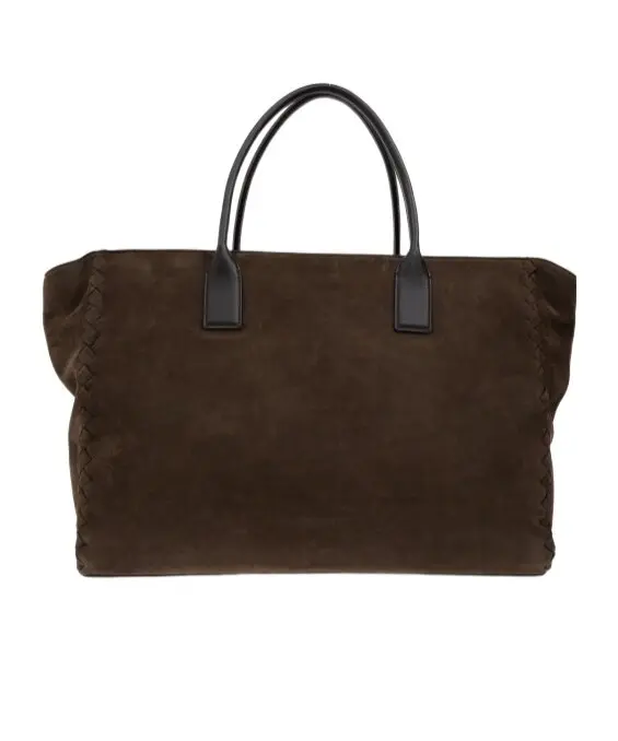 Bottega Veneta Large Zipped Cabat - Brown