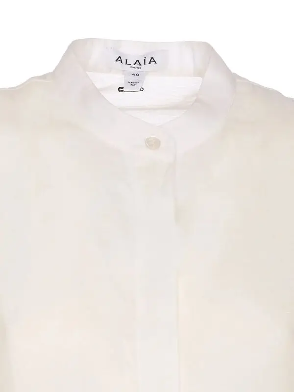 Alaïa Band Collar Blouse