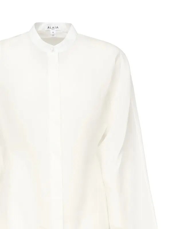 Alaïa Band Collar Blouse
