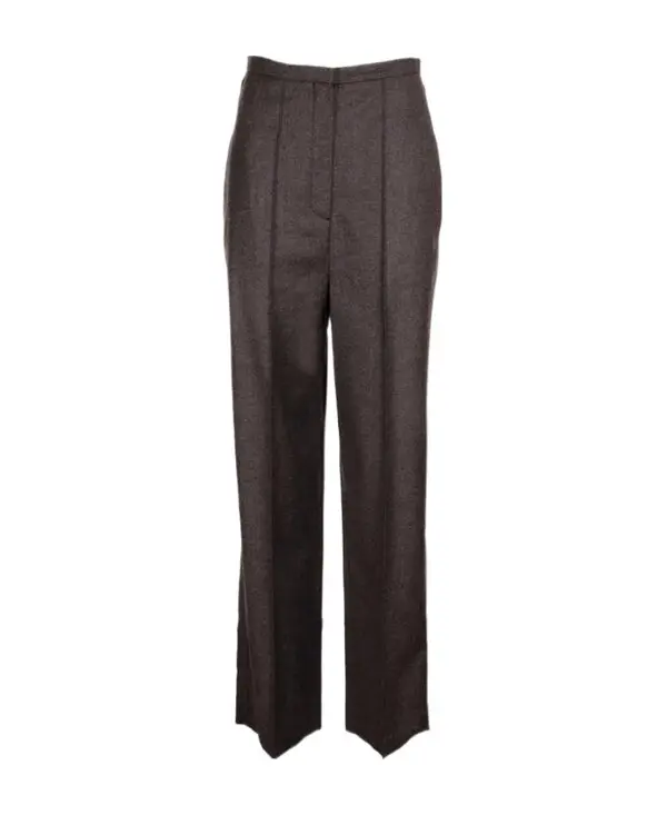 TOTEME High-waisted Wool Trousers - Black