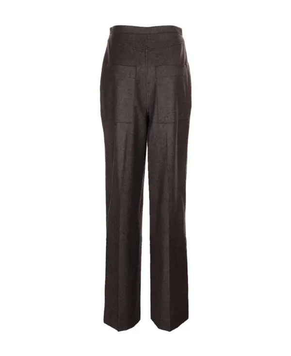 TOTEME High-waisted Wool Trousers - Black