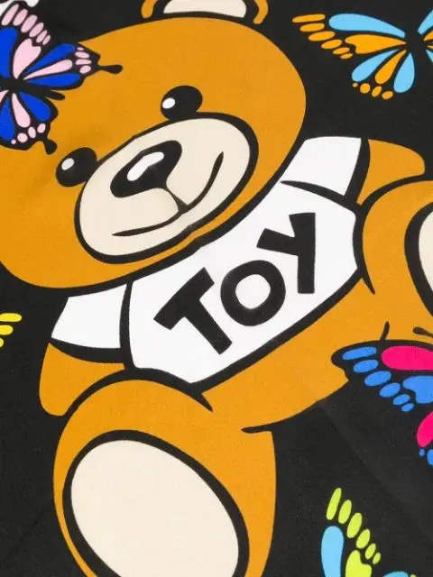 Moschino Butterfly Print Silk Scarf