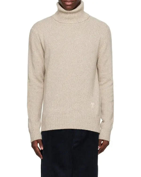 AMI Paris De Coeur Roll Neck Knitted Jumper