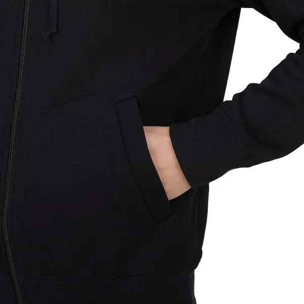 Play Comme Des Garcon Logo Embroidered Zip-up Hoodie - Black