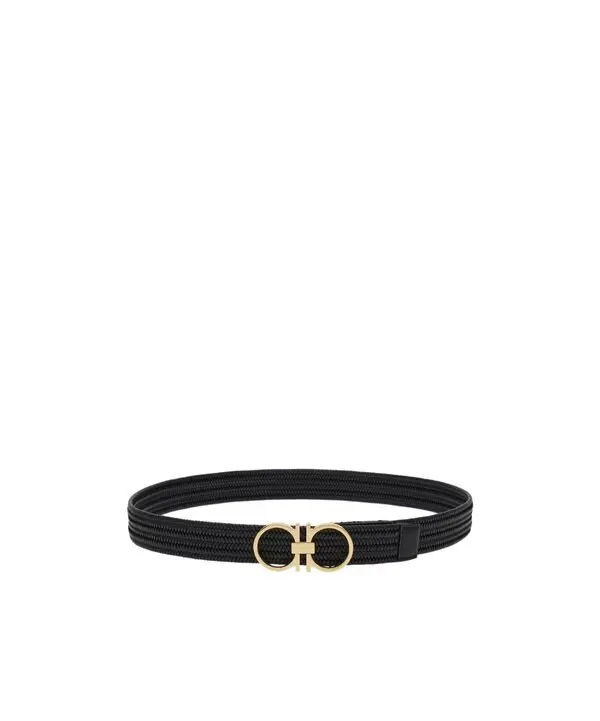 FERRAGAMO Gancini Belt - Black