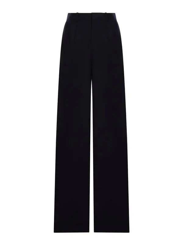 Saint Laurent High Waist Wide Leg Trousers