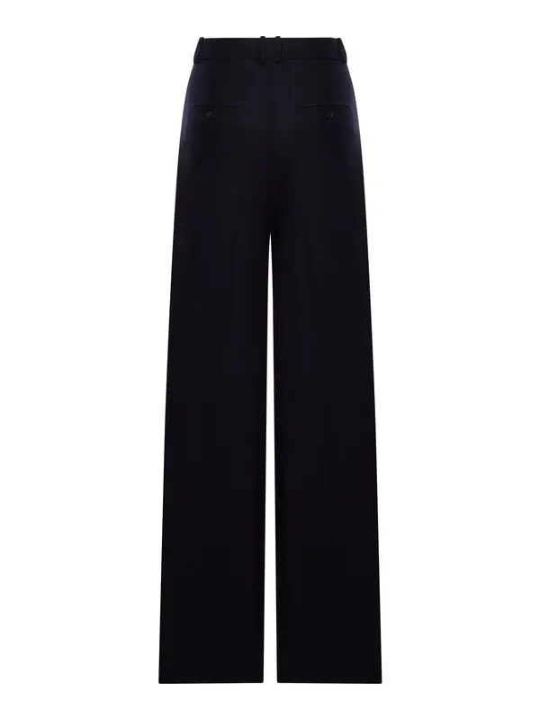 Saint Laurent High Waist Wide Leg Trousers