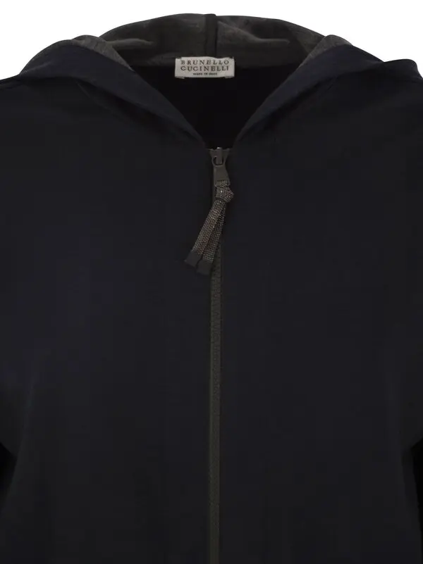 Brunello Cucinelli Zip-up Hoodie - Black