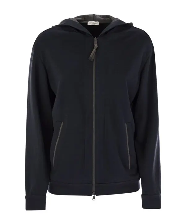 Brunello Cucinelli Zip-up Hoodie - Dark