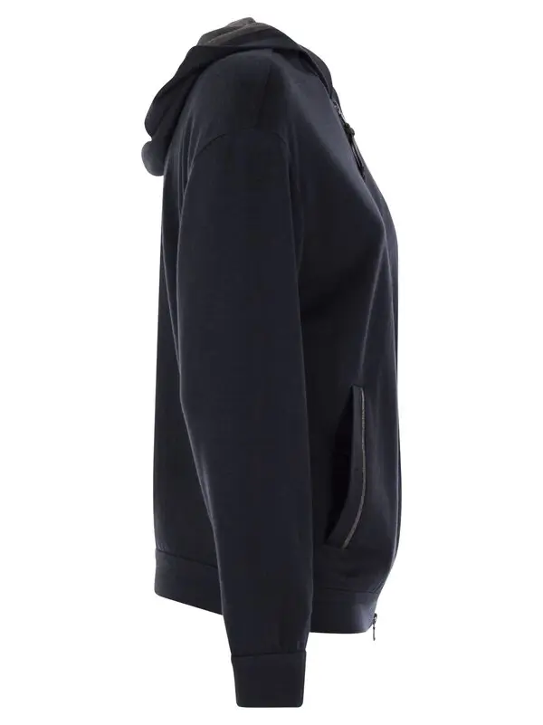 Brunello Cucinelli Zip-up Hoodie - Dark