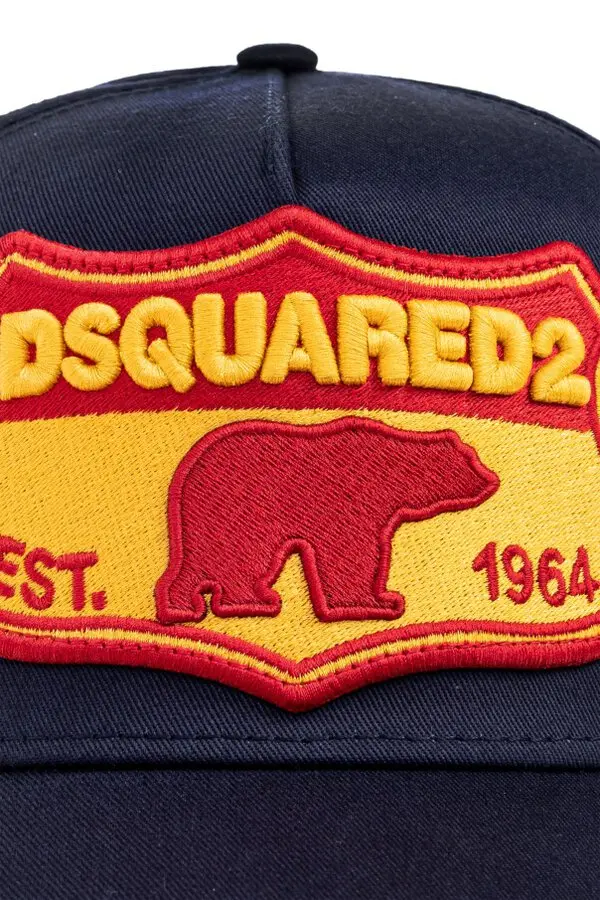 Dsquared2 Logo Patch Baseball Cap - Black