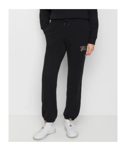 Burberry Embroidered Cotton Sweatpants