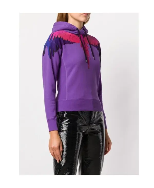 MARCELO BURLON COUNTY OF MILAN Wings Printed Hooded Sweater